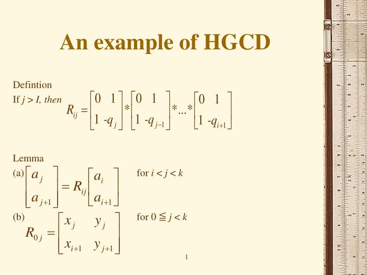 PPT - An example of HGCD PowerPoint Presentation, free download - ID ...