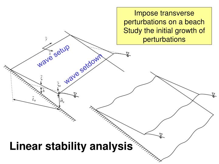 PPT - Linear stability analysis of the formation of beach cusps ...