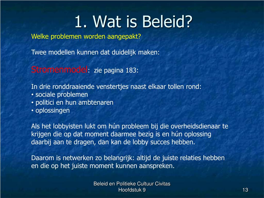 PPT - Het Politiek Systeem 2 Beleid Politieke Cultuur PowerPoint ...