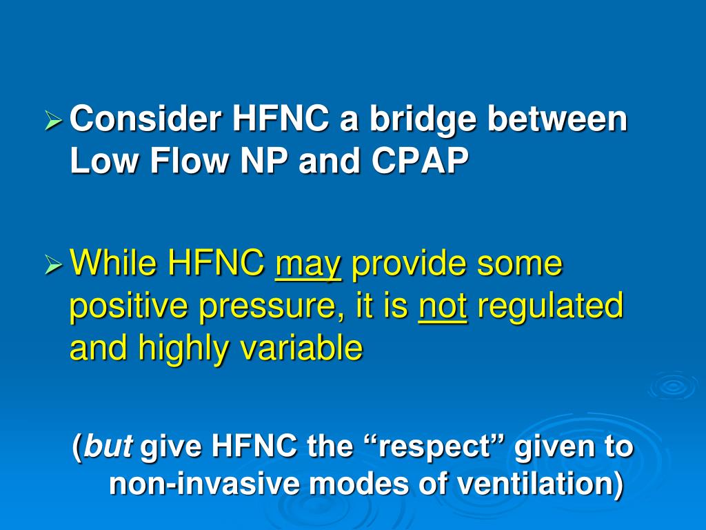 PPT - High Flow Nasal Cannula for Patient Care Units- ACH PowerPoint ...