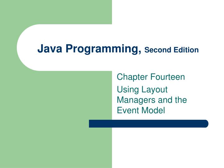 PPT - Java Programming, Second Edition PowerPoint Presentation, free ...