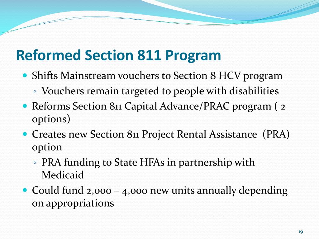 PPT - HUD Section 811 Reform Update: Federal Funding for Permanent ...