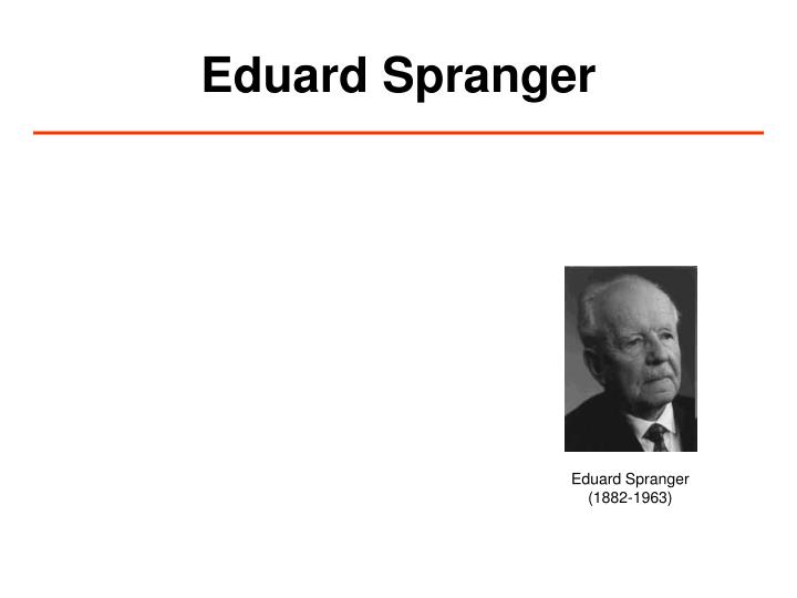 PPT - Eduard Spranger PowerPoint Presentation, free download - ID:3555035
