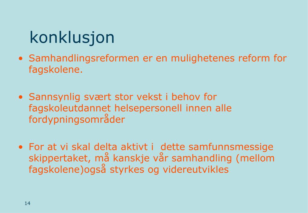 PPT - Samhandlingsreformen; helse- og omsorgstjenestenes ...