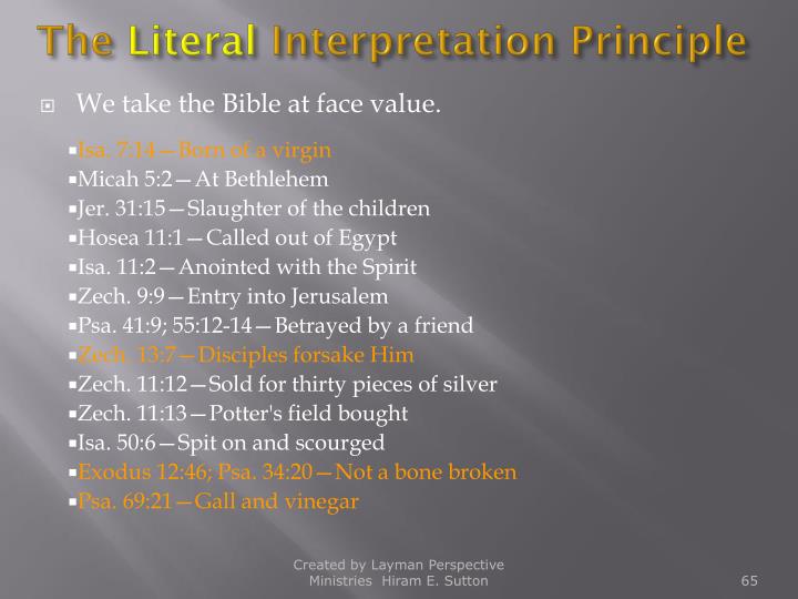 PPT - Biblical Hermeneutics Grammatical-Historical Overview PowerPoint ...