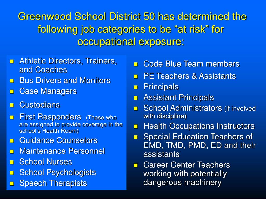 PPT - Greenwood School District 50 OSHA UPDATE PowerPoint Presentation ...