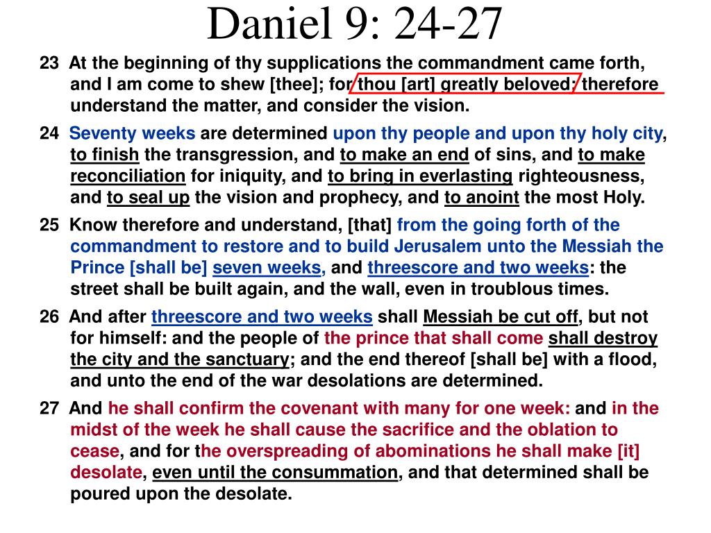 PPT - Understanding the "Seventy Sevens" of Israel: Daniel’s Prophecy ...