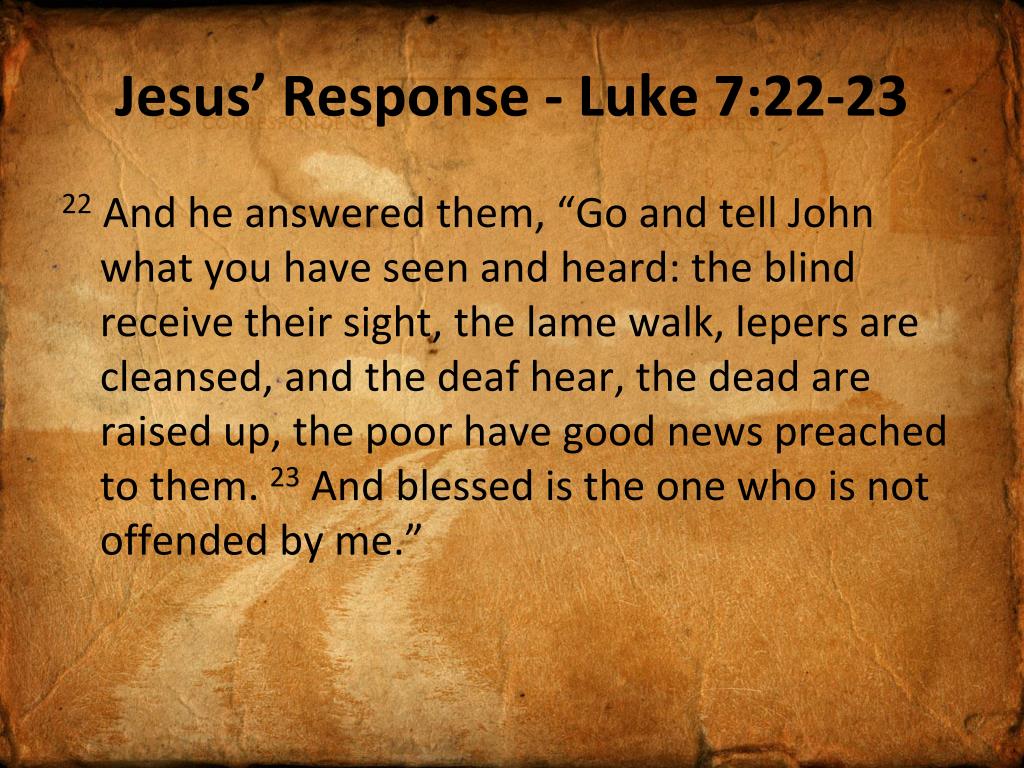 PPT - John’s Dilemma: Faith Tested and Restored Through Understanding ...