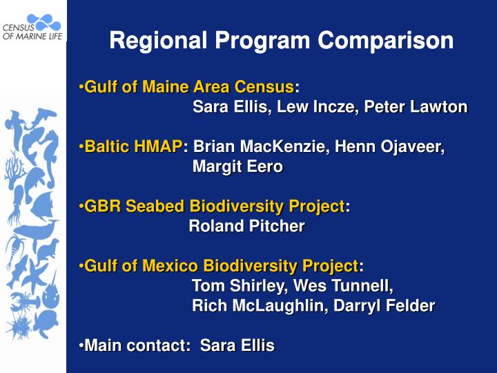 PPT - Regional Program Comparison PowerPoint Presentation, free ...