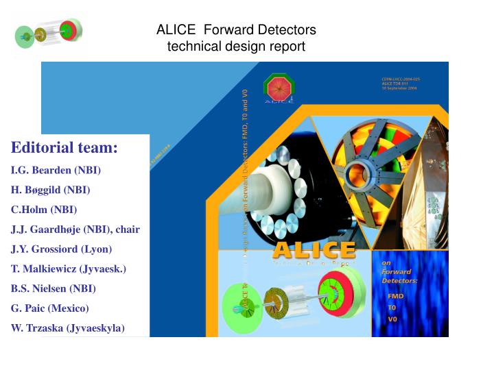 PPT - ALICE Forward Detectors technical design report PowerPoint ...