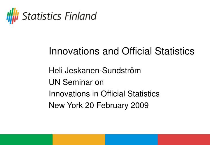 PPT - Innovations and Official Statistics PowerPoint Presentation, free ...
