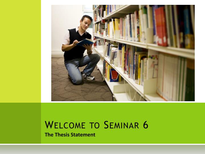 PPT - Welcome to Seminar 6 PowerPoint Presentation, free download - ID ...