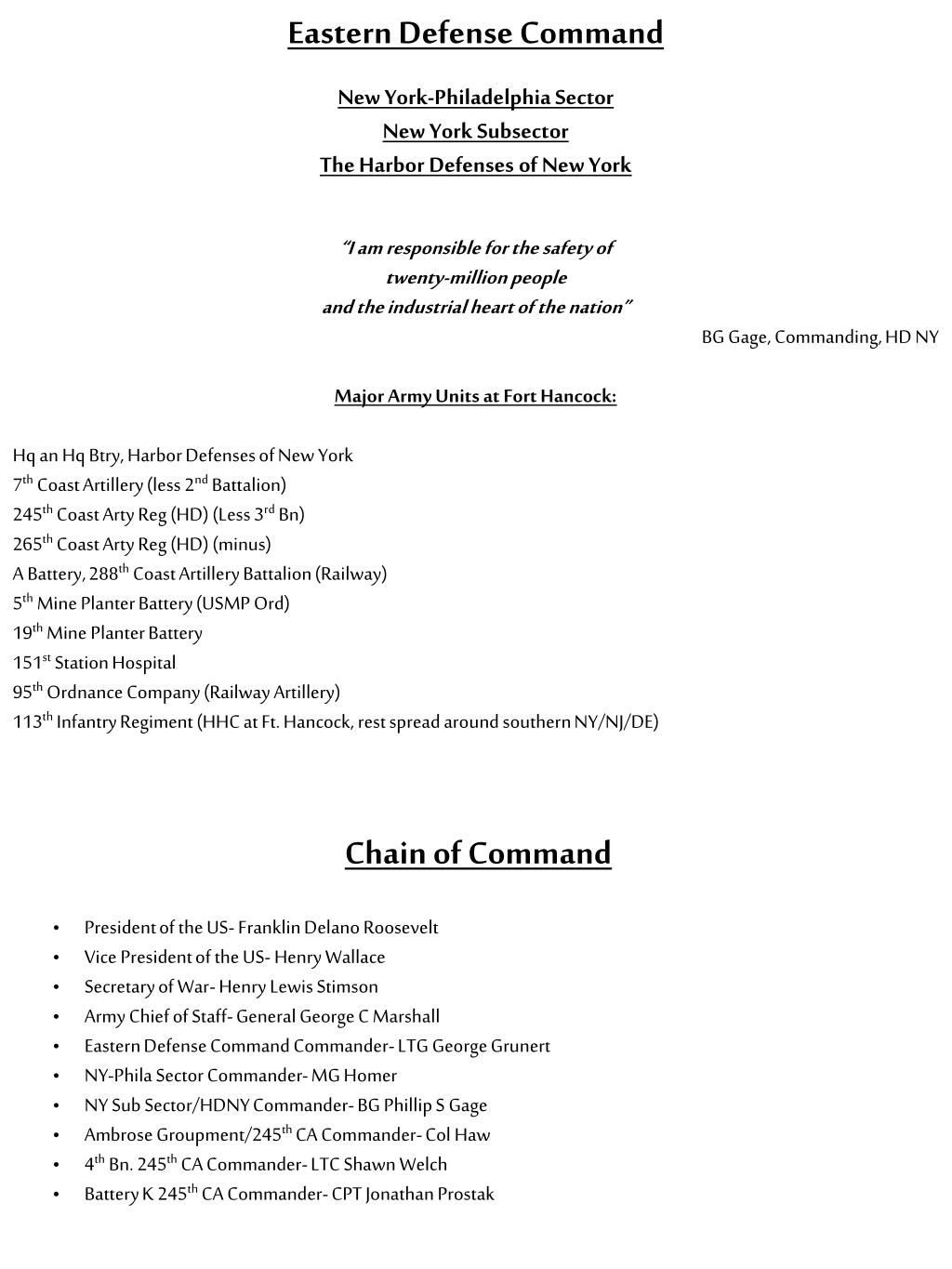 PPT - Eastern Defense Command New York-Philadelphia Sector New York Subsector PowerPoint ...