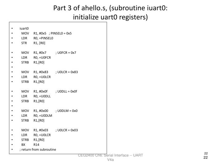 PPT - Chapter 6: Serial Interface -- UART ( universal asynchronous ...