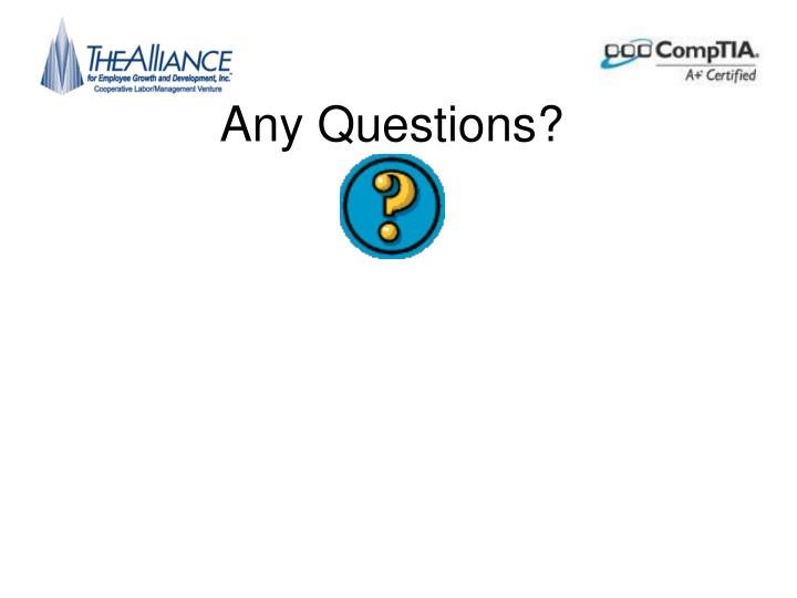 PPT - Any Questions? PowerPoint Presentation, free download - ID:3557197