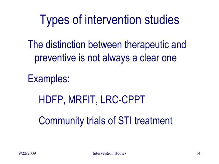 PPT - Study designs: Intervention trials PowerPoint Presentation - ID ...