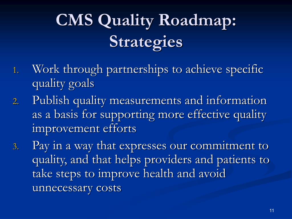 PPT - CMS Initiatives in Evidence-Based Medicine: Shaping Quality ...