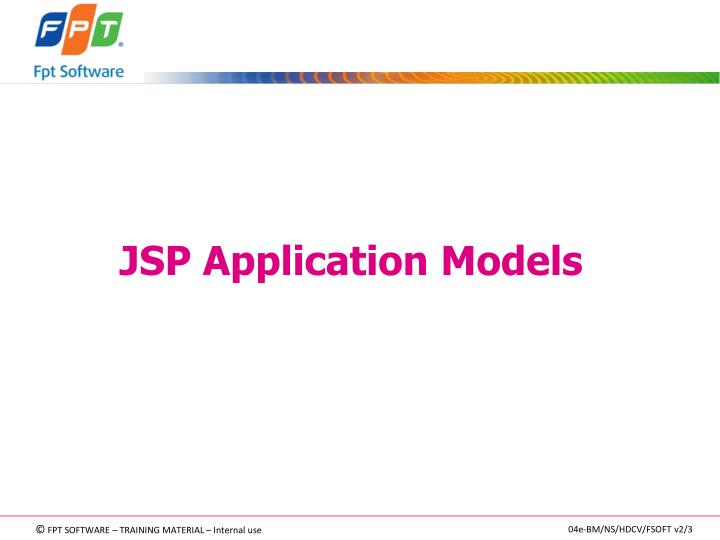 PPT - JSP Application Models PowerPoint Presentation, free download ...