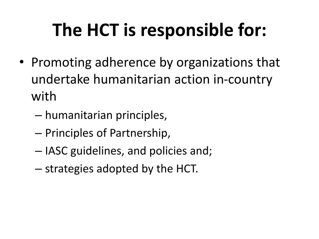 PPT - A REVIEW OF THE HUMANITARIAN COUNTRY TEAM (HCT) IN NIGERIA ...