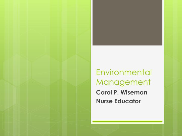 PPT - Environmental Management PowerPoint Presentation, free download ...