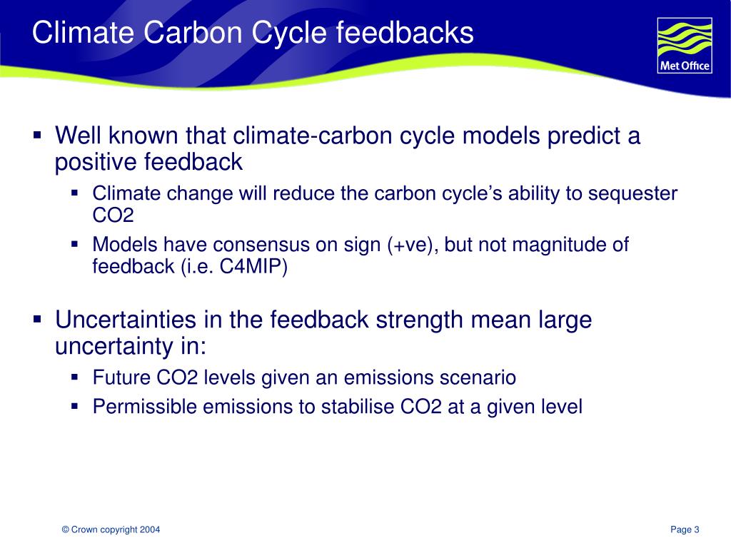 PPT - Climate Carbon Cycle Feedbacks: Achieving Stabilization Scenarios ...