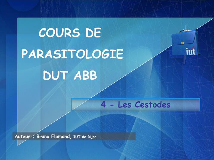 PPT - 4 - Les Cestodes PowerPoint Presentation, free download - ID:3558692