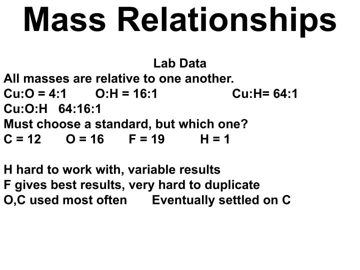 PPT - Mass Relationships PowerPoint Presentation, free download - ID ...