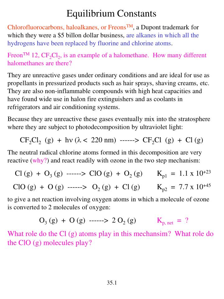 PPT - Equilibrium Constants PowerPoint Presentation, free download - ID ...