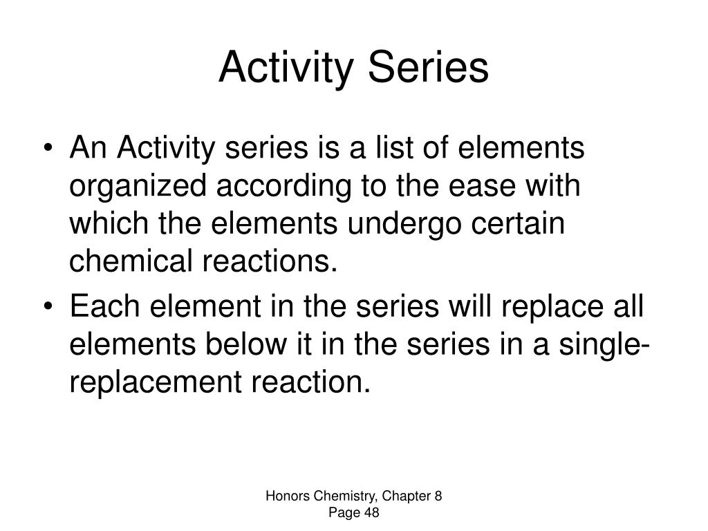 PPT - Chapter 8 – Chemical Equations and Reactions PowerPoint ...