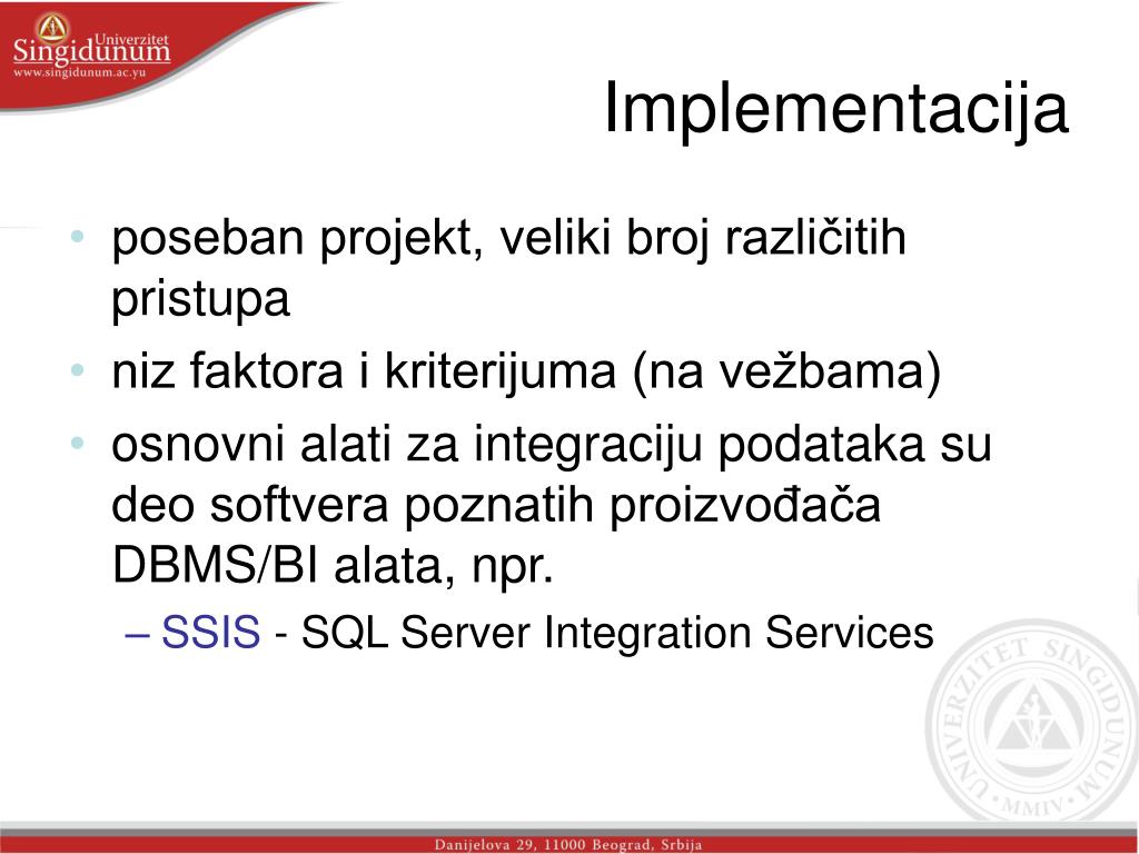 PPT - Tema 3: Skladi štenje podataka i inteligentni agenti PowerPoint ...