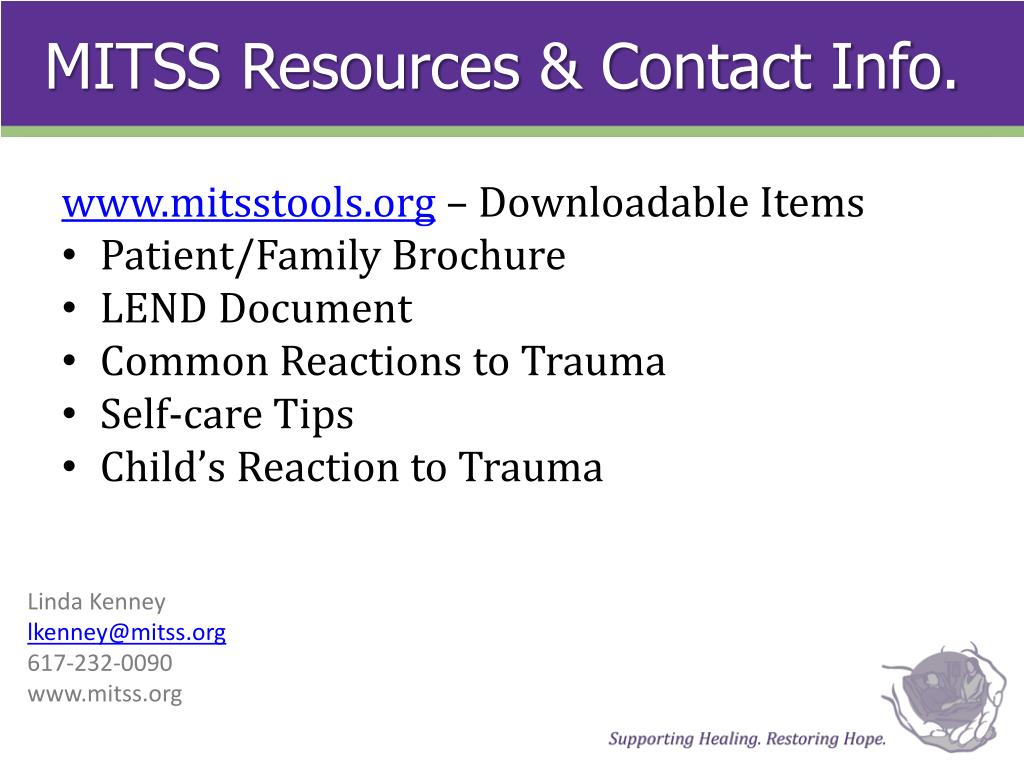 PPT - Supporting Patients and Families After Medical Harm: MITSS ...