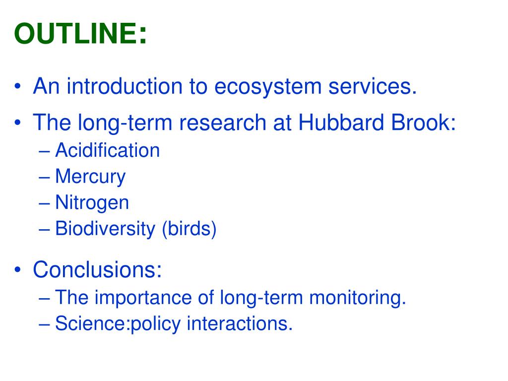 PPT - Ecosystem Services in the northern hardwood forest at the Hubbard ...
