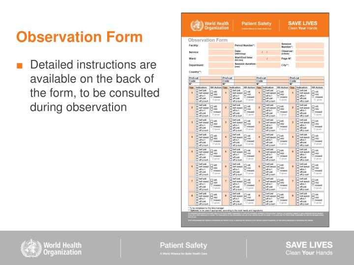 PPT - How to observe hand hygiene practices among health-care workers ...
