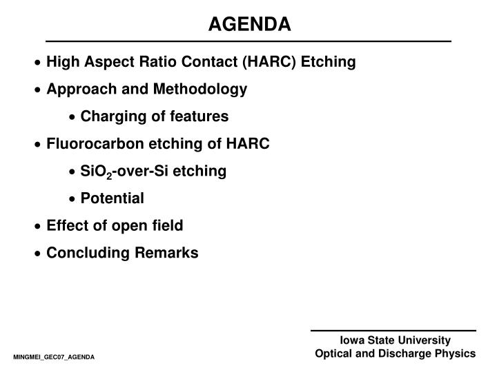 PPT - PLASMA ETCHING OF EXTREMELY HIGH ASPECT RATIO FEATURES: TWISTING ...