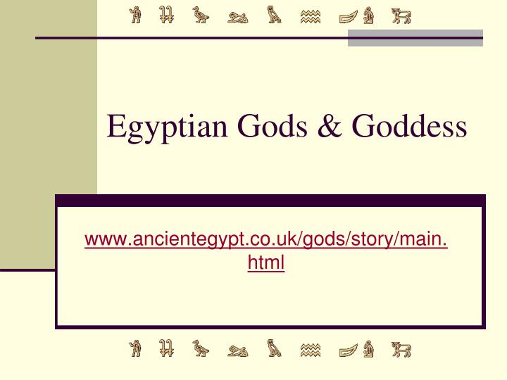 PPT - Egyptian Gods & Goddess PowerPoint Presentation, free download ...