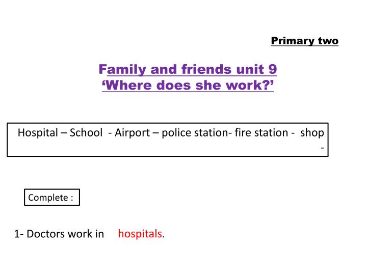 PPT - Primary two PowerPoint Presentation, free download - ID:3562616