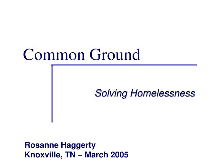 PPT - Solving Homelessness PowerPoint Presentation, free download - ID ...