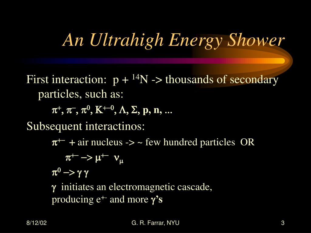 Ppt Ultra High Energy Cosmic Rays Powerpoint Presentation Free