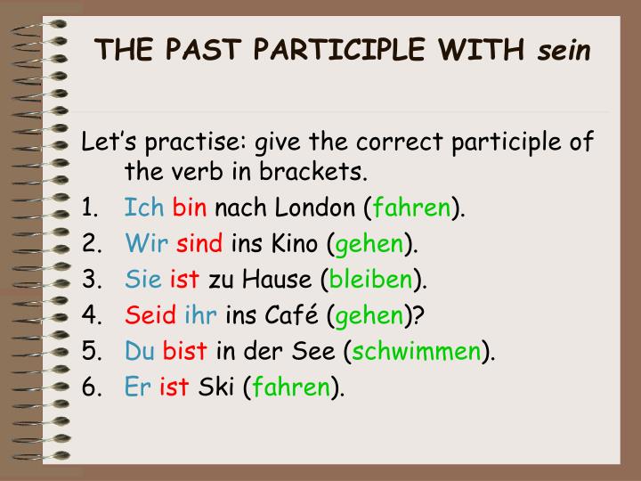 PPT - Das Perfekt PowerPoint Presentation - ID:3564453