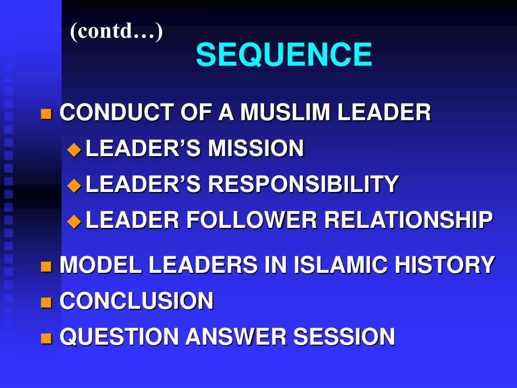 PPT - ISLAMIC CONCEPT OF LEADERSHIP PowerPoint Presentation, free ...