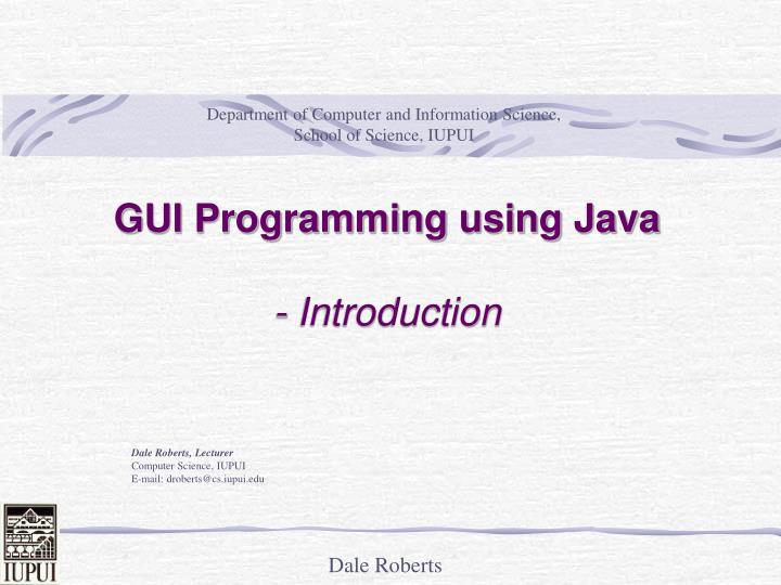 Learn java gui programming - miloparent