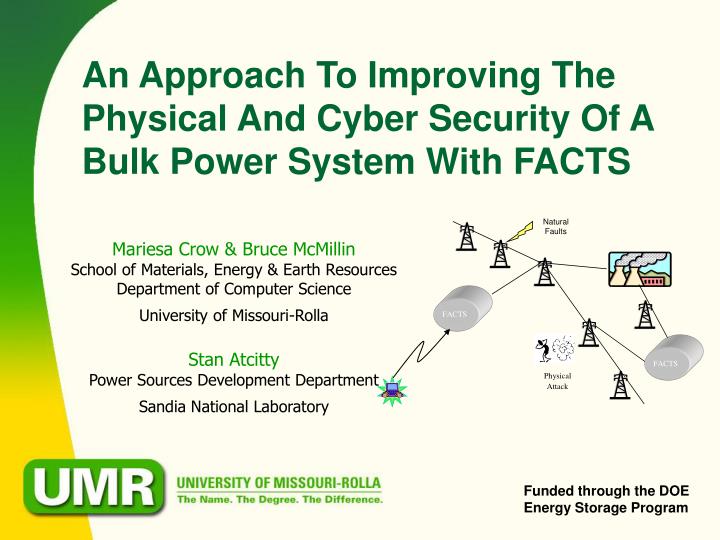 PPT - An Approach To Improving The Physical And Cyber Security Of A ...