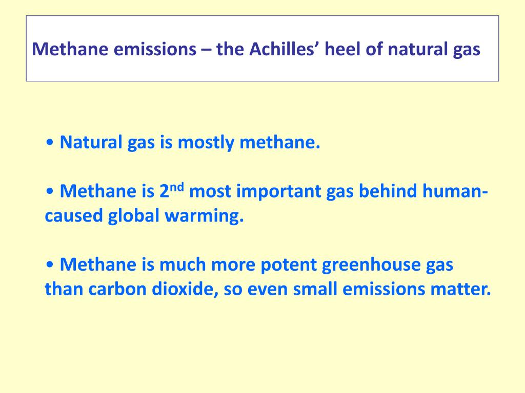 PPT - Case Study: Methane emissions and the greenhouse gas footprint of ...