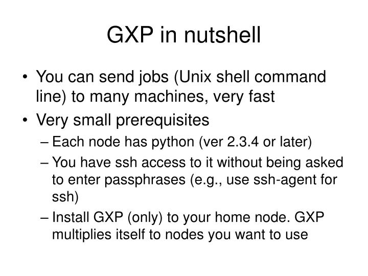 PPT - GXP in nutshell PowerPoint Presentation, free download - ID:3567769
