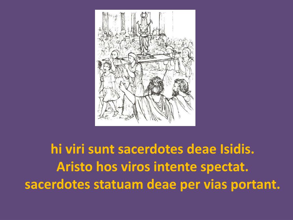 PPT - hic vir est Aristo. Aristo est amicus Barbilli. in villā ...