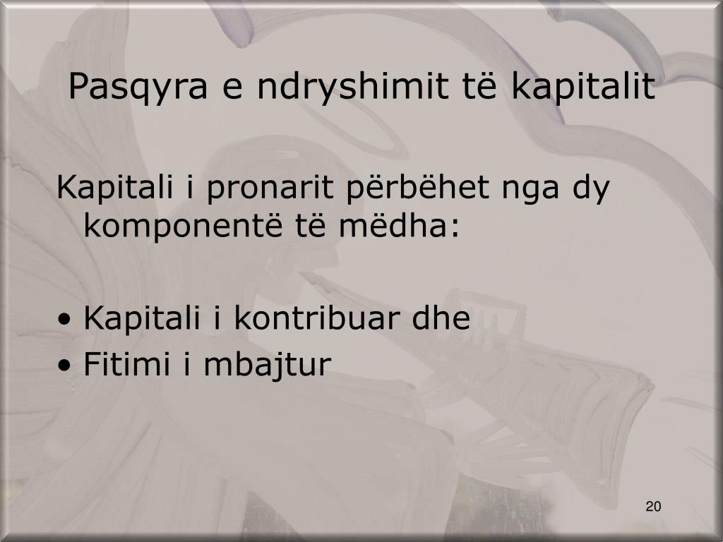 PPT - Bilanci i sukses it Pasqyra e ndryshimit të kapitalit Pasqyra e ...