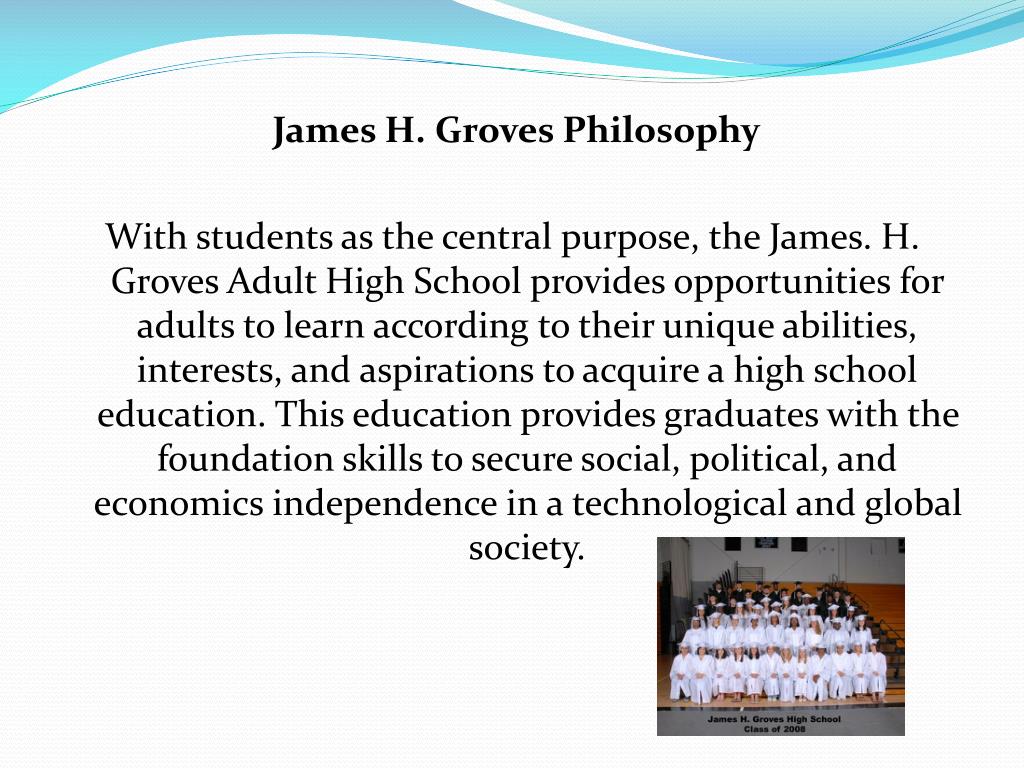 PPT - James H. Groves Adult High School PowerPoint Presentation, free ...