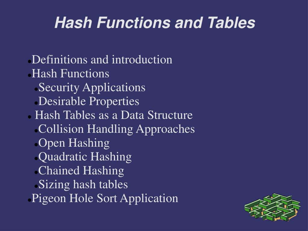 PPT - Hash Functions and Tables PowerPoint Presentation, free download ... PPT - Hash Functions and Tables PowerPoint Presentation, free download ...