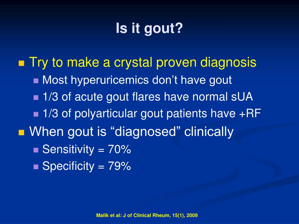PPT - 15 Pearls of Gout Management: how to be the best gout doctor ever ...