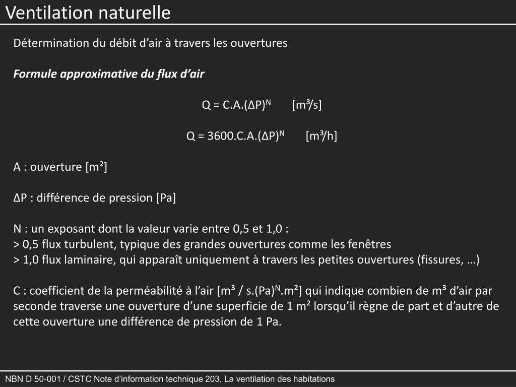 PPT - Introduction à l’énergétique du Bâtiment TP – Ventilation ...